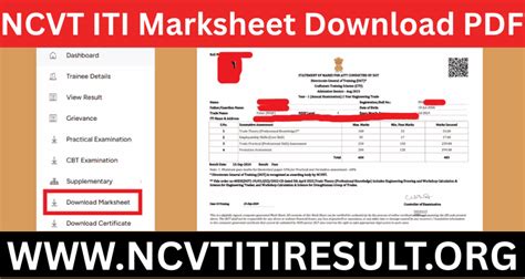 Iti Marksheet Download Pdf 1st