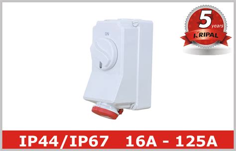 IEC CEE Power Distribution Interlocked Socket With Machanical Switch
