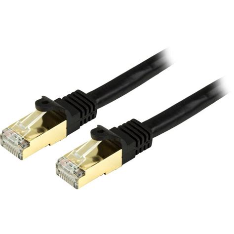 30 Ft Black Cat6a Shielded Patch Cable
