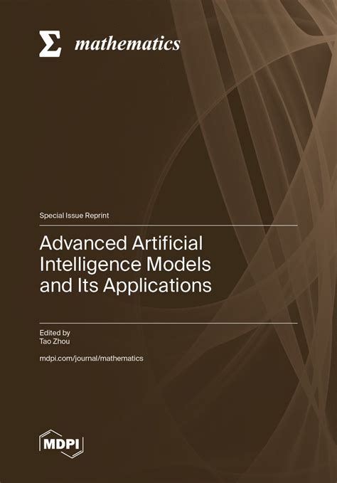 advanced artificial intelligence models and its applications mdpi books
