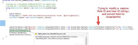 Problem In Insert Uniqueidentifier In Table Stack Overflow
