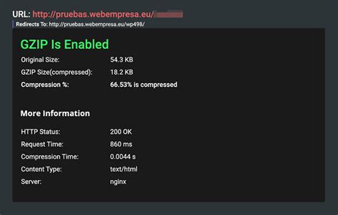 Cómo habilitar compresión GZIP en WordPress Webempresa