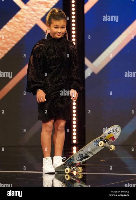 Sky Brown On Stage During The Bbc Sports Personality Of The Year Awards