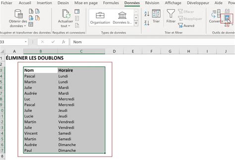 Trucs et astuces EXCEL Éliminer les doublons