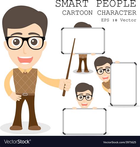 Smart Person Cartoon