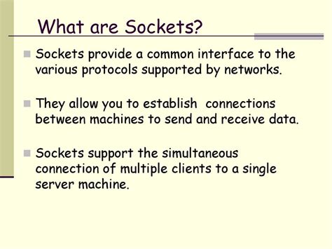 Net Sockets Ppt Download