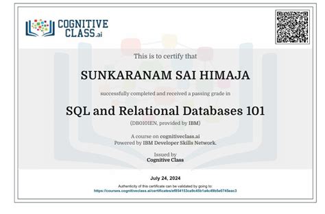 Sai Himaja On Linkedin Sql Datamanagement Relationaldatabases Dataretrieval Ibm