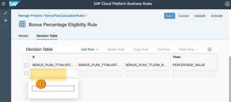 Create Decision Table Based Rules SAP Tutorials