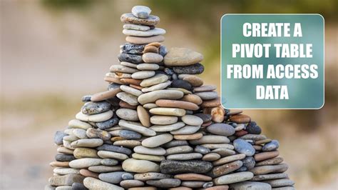 Create A Pivot Table From Access Data Excel Tips Mrexcel Publishing
