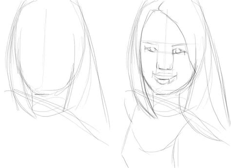 Рисуем карандашом поэтапно девушек Как нарисовать девушку поэтапно 48 уроков