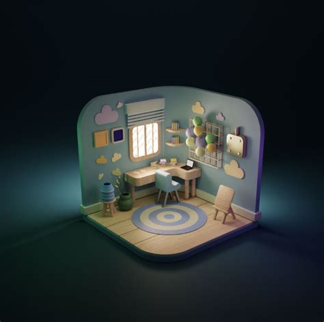 场景模型 Blender布的