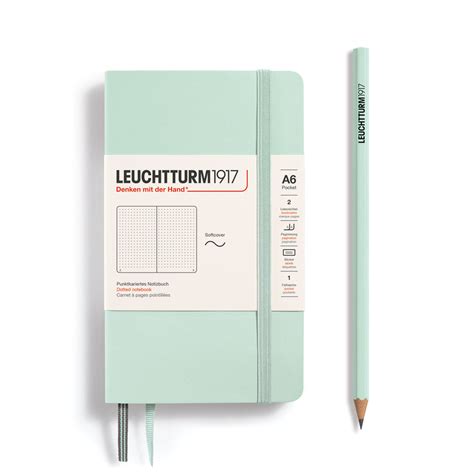 Leuchtturm Softcover A6 Dotted Notebook Mint Green Truphae