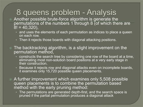 Backtracking N Queens Problem Graph Coloring Hamiltonian Cycle Pptx