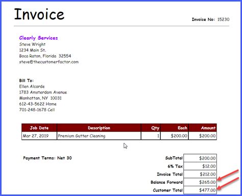 Balance Forward Total Owed On Invoices The Customer Factor Knowledge Base