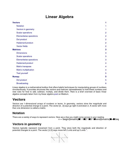Linearalgebra Download Free Pdf Matrix Mathematics Euclidean Vector