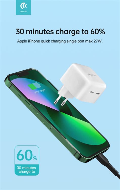 Devia Extreme Speed Series Pd W C Quick Charger Eu White B