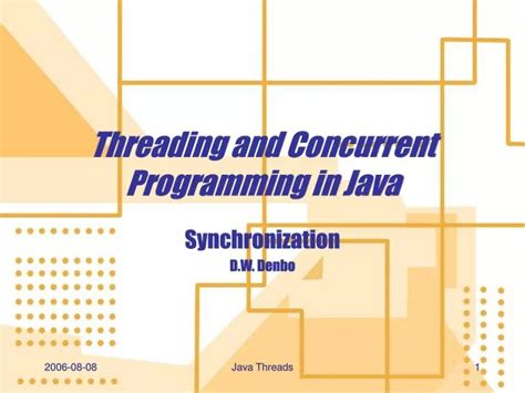 ppt threading and concurrent programming in java powerpoint presentation id 2917025