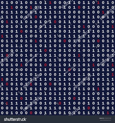 Binary Code Backdrop Dark Blue Background Stock Vector Royalty Free