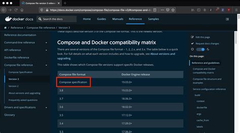 Typo In Docker Compose Version 3 Reference · Issue 13737 · Dockerdocs · Github