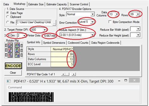 C How To Resize A Barcode Stack Overflow