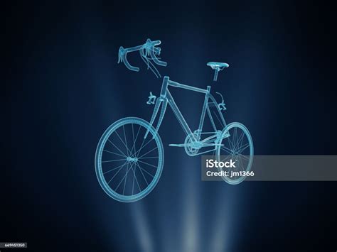 홀로그램 와이어 프레임 스타일3d 렌더링에서 분해 된 자전거 3d 스캔에 대한 스톡 사진 및 기타 이미지 3d 스캔 3차원 형태 개념 Istock