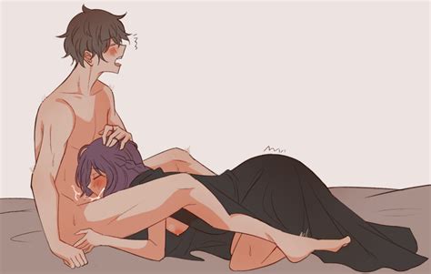 Rule 34 1boy 1girls Areolae Black Cape Black Hair Blowjob Braid