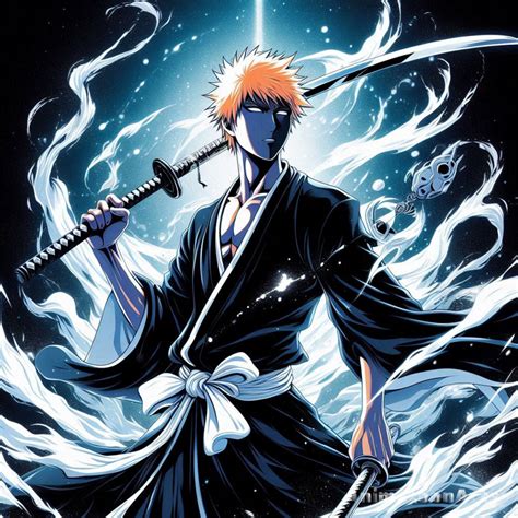 Ichigo Kurosaki Bleach Digital Art Free Wallpaper Animetoonartss