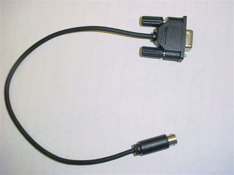 Computer Cable Db9f Md6m 9 Pin D Sub Female 6 Pin Cir Din 1 Foot Long