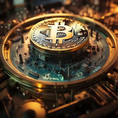 Premium Photo Bitcoin Blockchain Image 3d