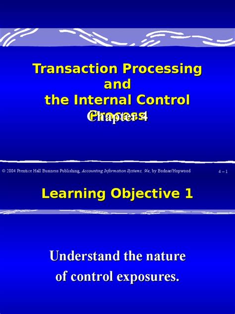 Aisch04 Transaction Processing And The Internal Control Process Pdf Information System Fraud