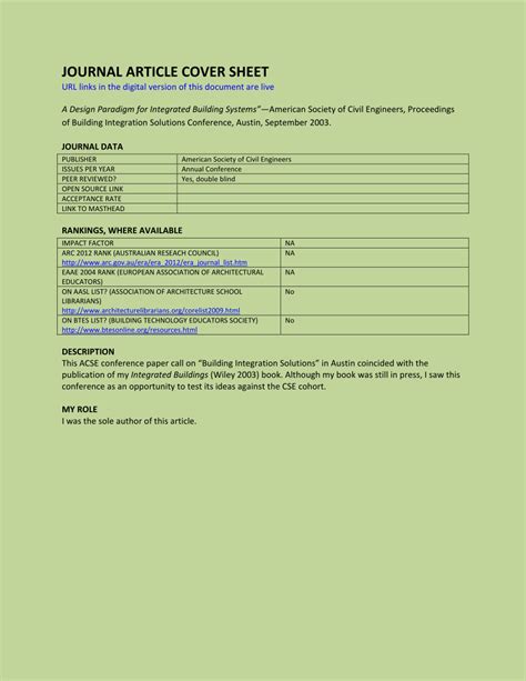 Pdf A Design Paradigm For Integrated Building Systems