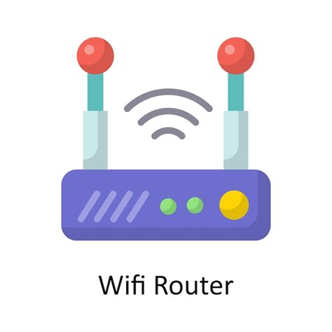 Premium Vector Wifi Router Vector Flat Icon Design Illustration