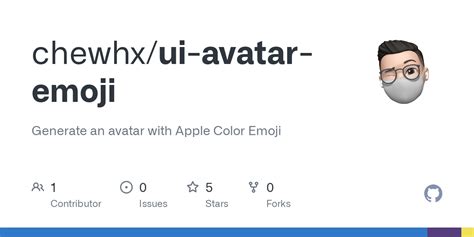 GitHub Chewhx Ui Avatar Emoji Generate An Avatar With Apple Color Emoji