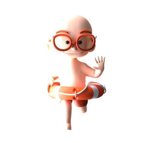 3d Character Beach Lifeguard For Your Project 22719534 Png