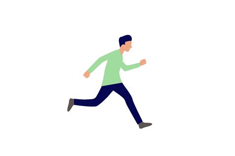 Runing Character Graphic By Artsihstudio · Creative Fabrica