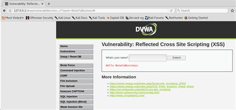 Dvwa Part 2 Exploiting Cross Site Scripting Xss Vulnerabilities