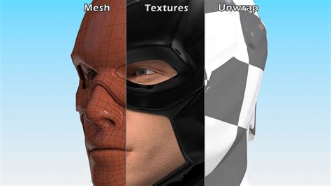 Character Superhero Head 3d Model 79 3ds Blend C4d Fbx Max Ma