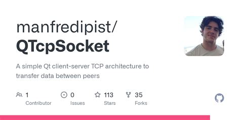 Github Manfredipist Qtcpsocket A Simple Qt Client Server Tcp Architecture To Transfer Data