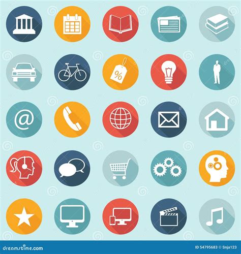 Flat Design Icons Web Mobile App Vector EPS Stock Vector Illustration Of Chat