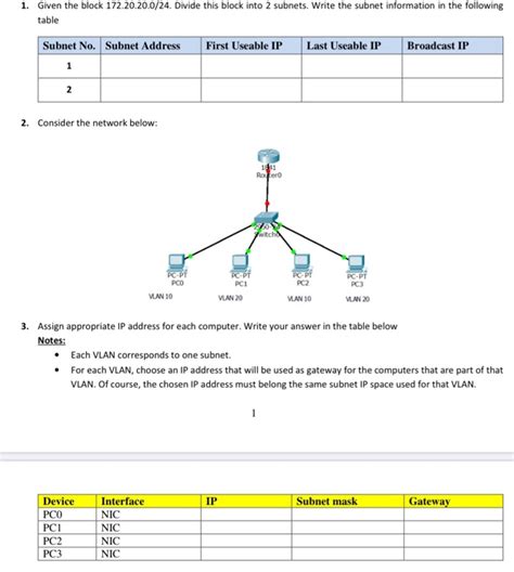 solved 1 given the block 172 20 20 0 24 divide this block