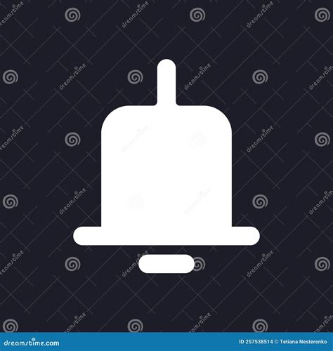 Notification Dark Mode Glyph Ui Icon Stock Vector Illustration Of Sound Concept 257538514