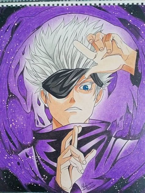 Gojo Satorou Domain Expansion Artwork Drawing By Shahmeer Sasson Arts Saatchi Art In 2025