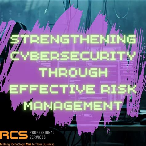 Strengthening Cybersecurity Through Effective Risk Management