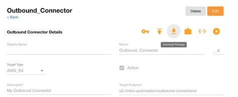 Export Import Outbound Connector Configuration