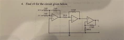 Solved Find V For The Circuit Given Below Chegg