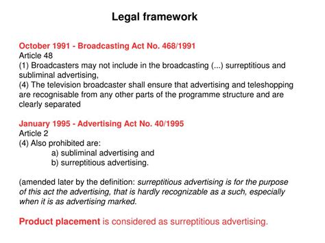 Ppt Pros And Cons Of Product Placement In The Czech Republic Powerpoint Presentation Id3387171