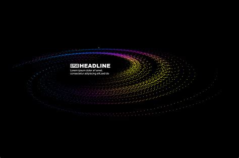 다채로운 점 선 입자 소용돌이 인터넷 기술 빅 데이터 배경 개념에 대한 스톡 벡터 아트 및 기타 이미지 개념 개념과 주제