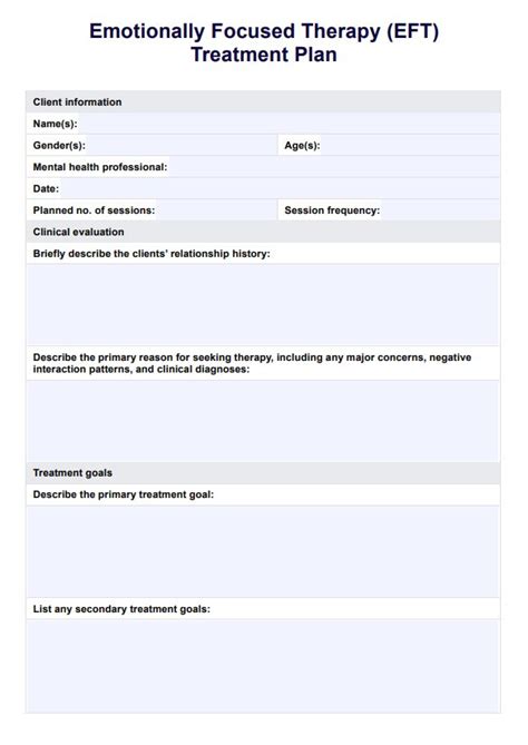 Eft Cycle Worksheet And Example Free Pdf Download