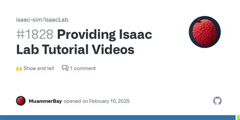 Providing Isaac Lab Tutorial Videos · Isaac Sim Isaaclab · Discussion