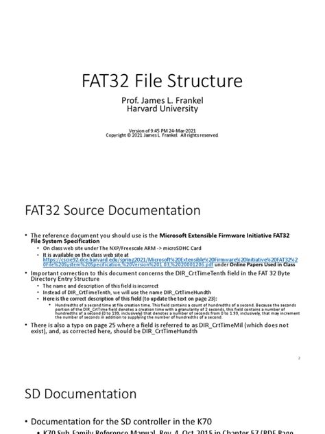 Fat32 File Structure Pdf Information Technology Management Computing